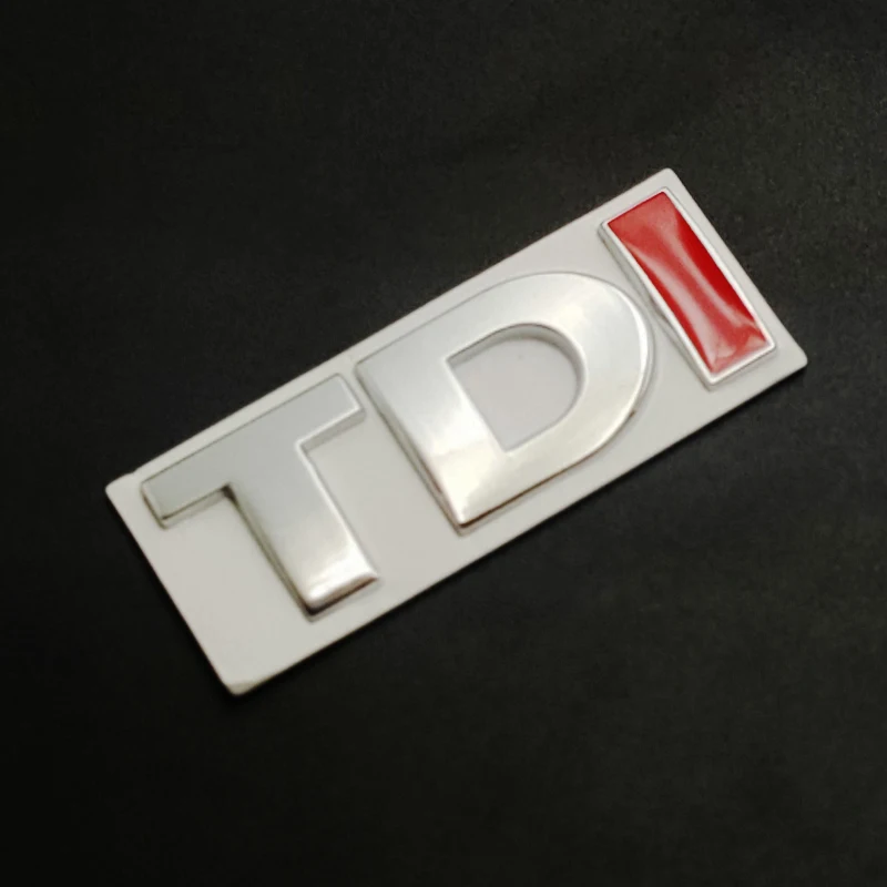 3D Metallchrom TDI Emblem Aufkleber Auto Trunk Abzeichen