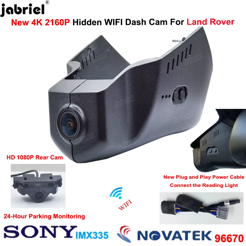 4K Wifi Dash Cam Car DVR Rear Camera For Land Rover Range Rover Sport ...