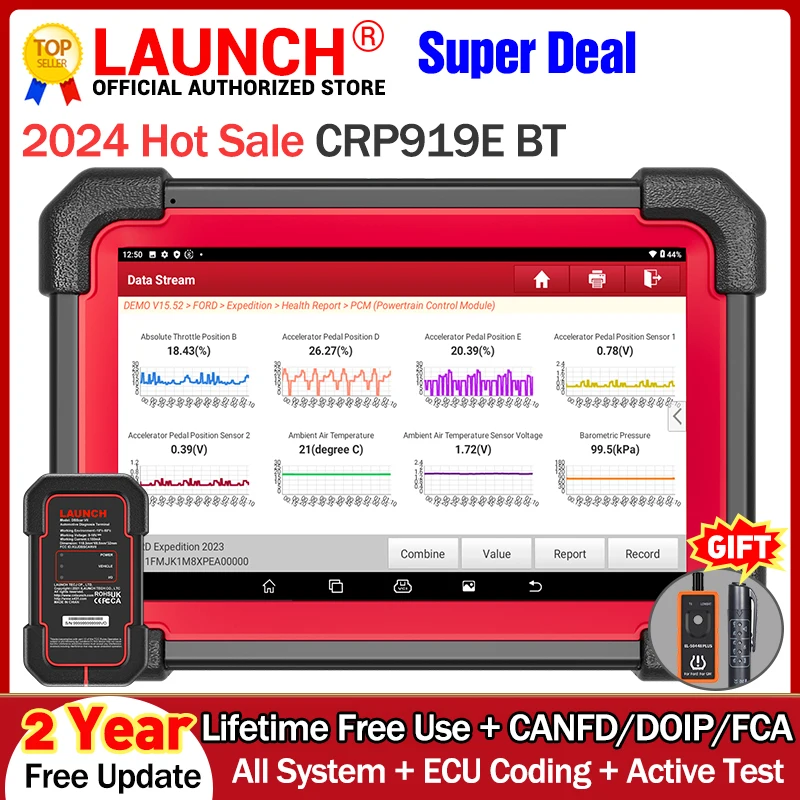 LAUNCH-X431-CRP919E-BT-Car-Diagnostic-Tool-Full-System-31-Reset-ECU-Coding-Bidirectional-Control ...