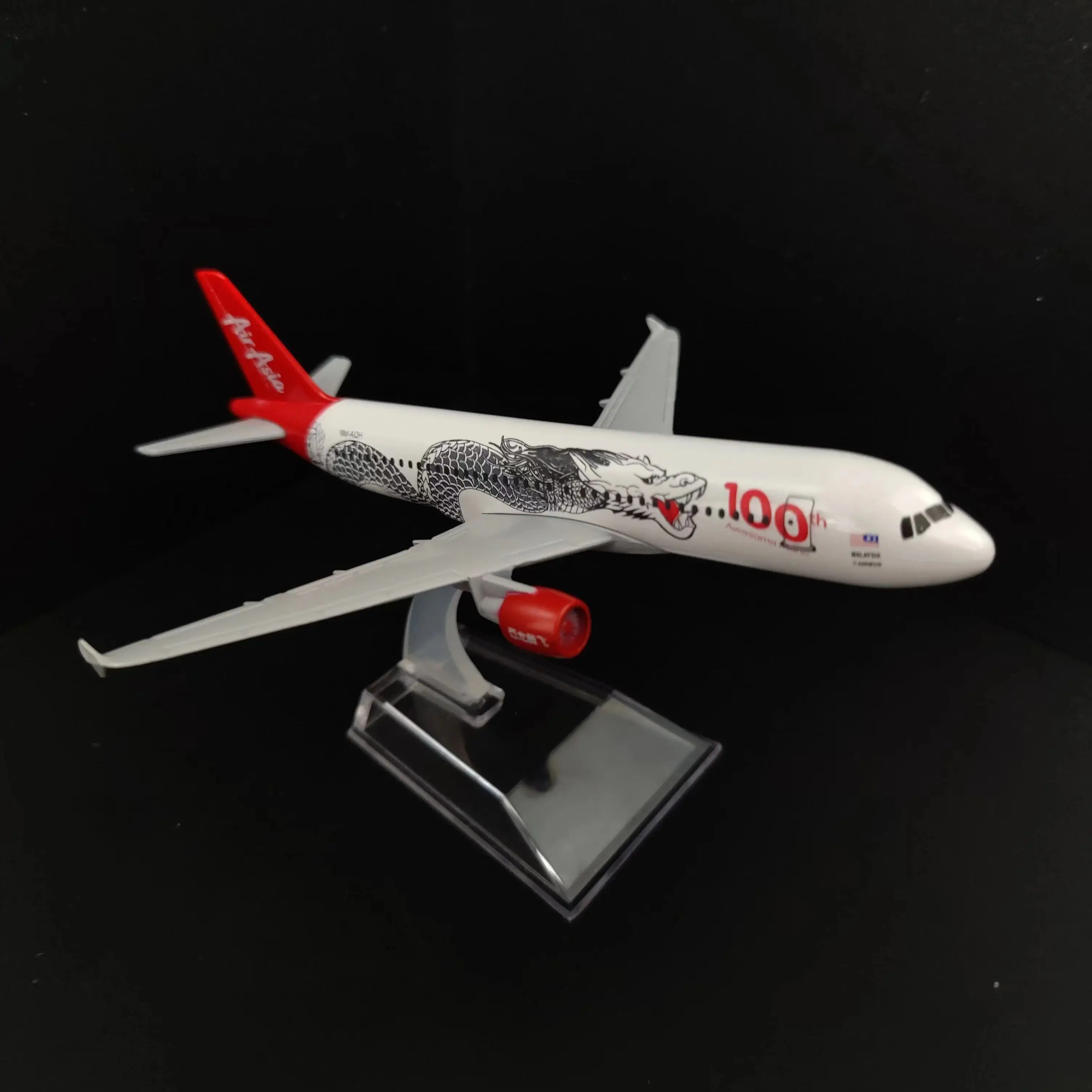 Scale-1-400-Air-Asia-Dragon-A320-Metal-Aircraft-Replica-15cm-Airplane ...