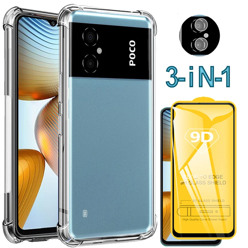 Poco F5 Pro Case For Xiaomi Poco M4 Silicone Cases Poco M4 5G Global Smartphone Anti-collision ...