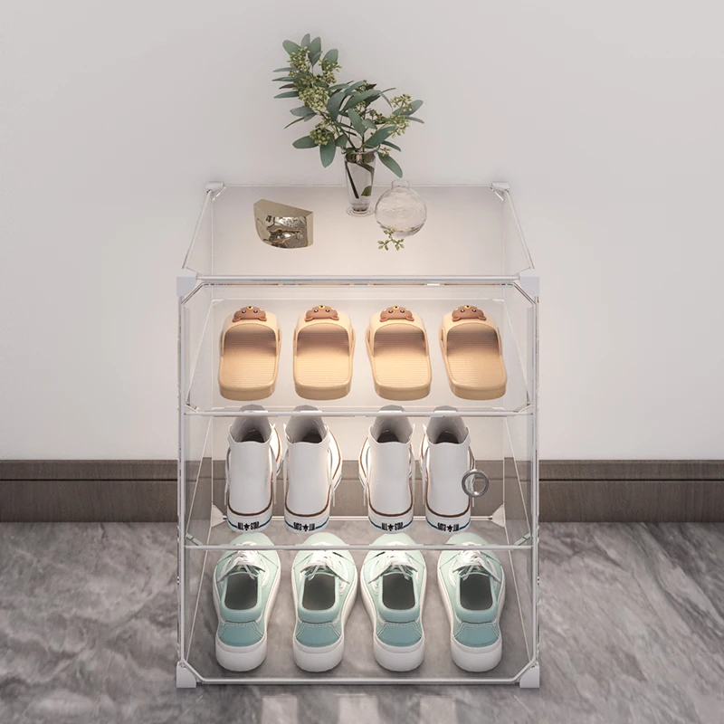 Transparent-Box-Shoe-Cabinet-Household-Small-Partition-Layered-Shoe ...