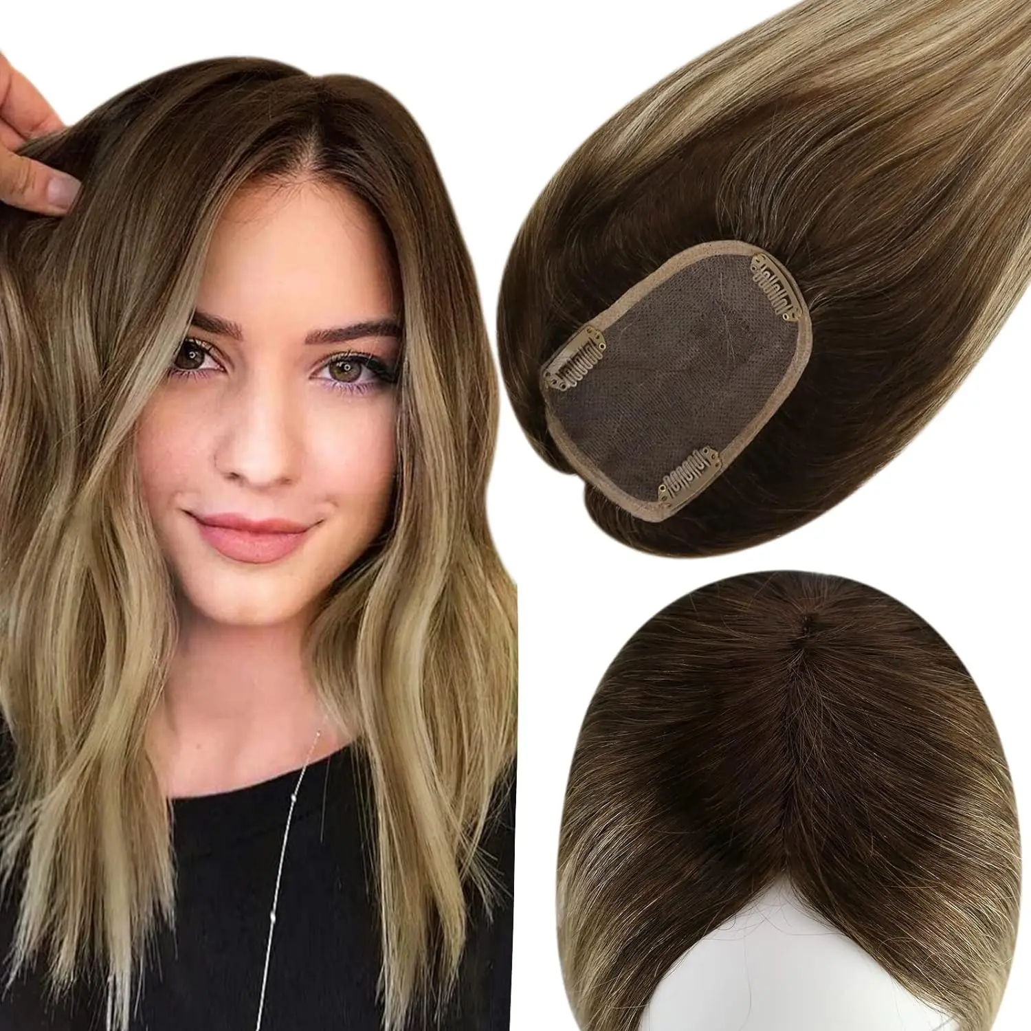 Topper-de-pelo-totalmente-brillante-para-mujer-m-quina-de-3x5-pulgadas ...