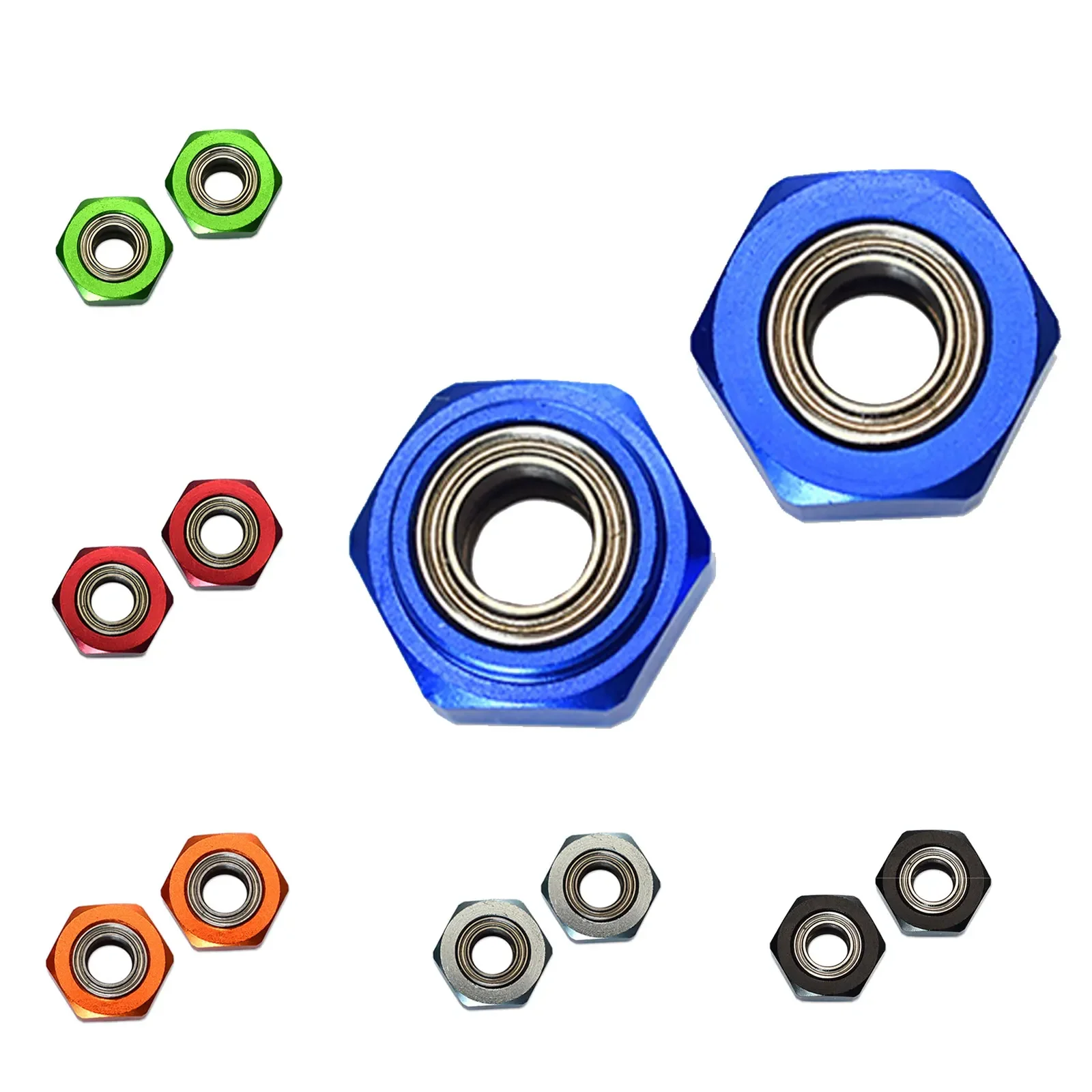 Aluminum-Front-Wheel-Hex-Adapter-w-Bearing-For-1-10-Tamiya-DT-03-RC-Car ...