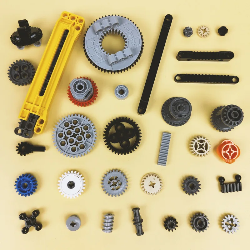 MOC Gear Series Gear Rotating Platform Gear Rack and Gear Differential ...