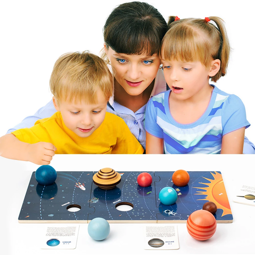 Wooden-Puzzle-Toy-Solar-System-Model-Science-Toys-Set-Montessori ...