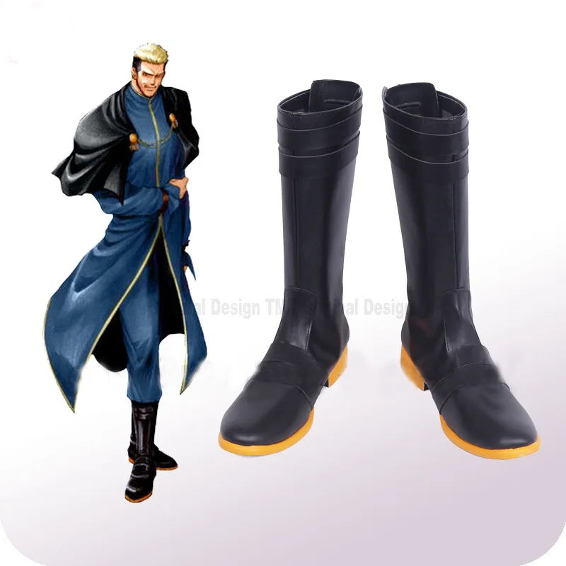 The King of Fighters KOF Goenitz zapatos de Cosplay para hombre, botas ...