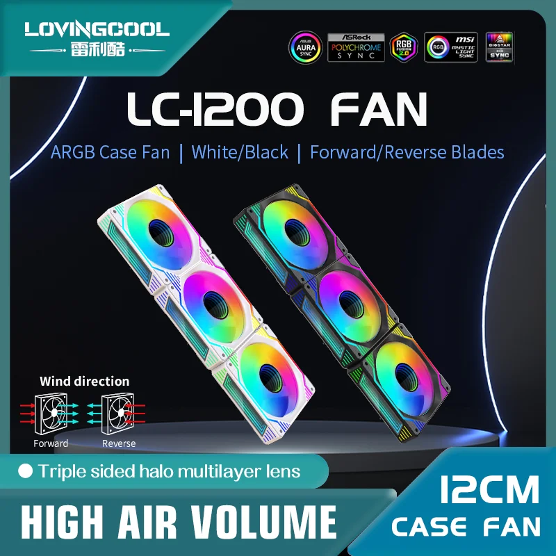 LOVING-COOL-Computer-Case-Fan-Forward-Ventoinha-PC-120mm-ARgb-Cooler ...
