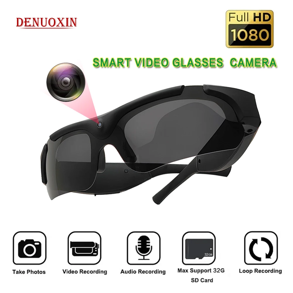 Glasses Mini Camera HD 1080p Video Recording Small Recorder Portable ...