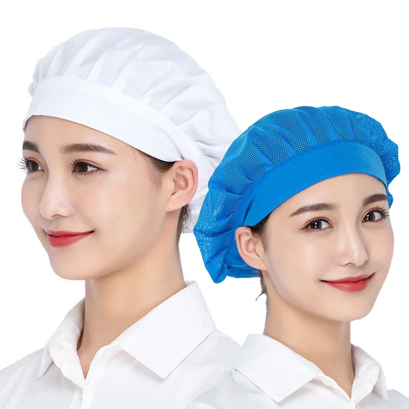 Unisex-Elastic-Mesh-Caps-Cafe-Bar-Kitchen-Restaurant-Hotel-Bakery ...