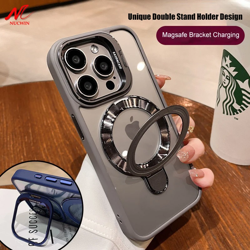 Double-Bracket-Stand-Holder-Case-for-iPhone-15-Pro-Max-Magsafe-Cases ...