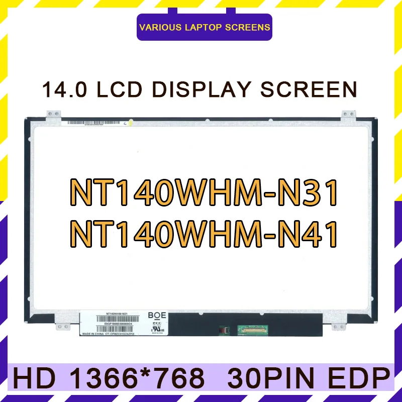 NT140WHM-N31-NT140WHM-N41-B140XTN03-3-14-0-Inch-Slim-LED-LCD-Screen ...