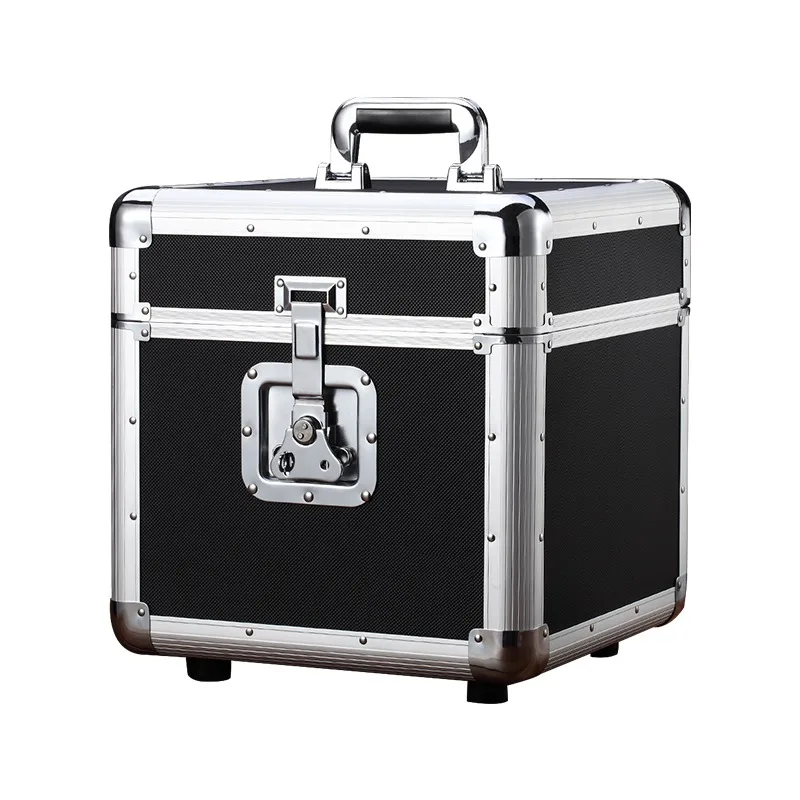 High-Quality-Vinyl-Record-LP-Carrying-and-Storage-Case-Aluminum-Hold-Up ...