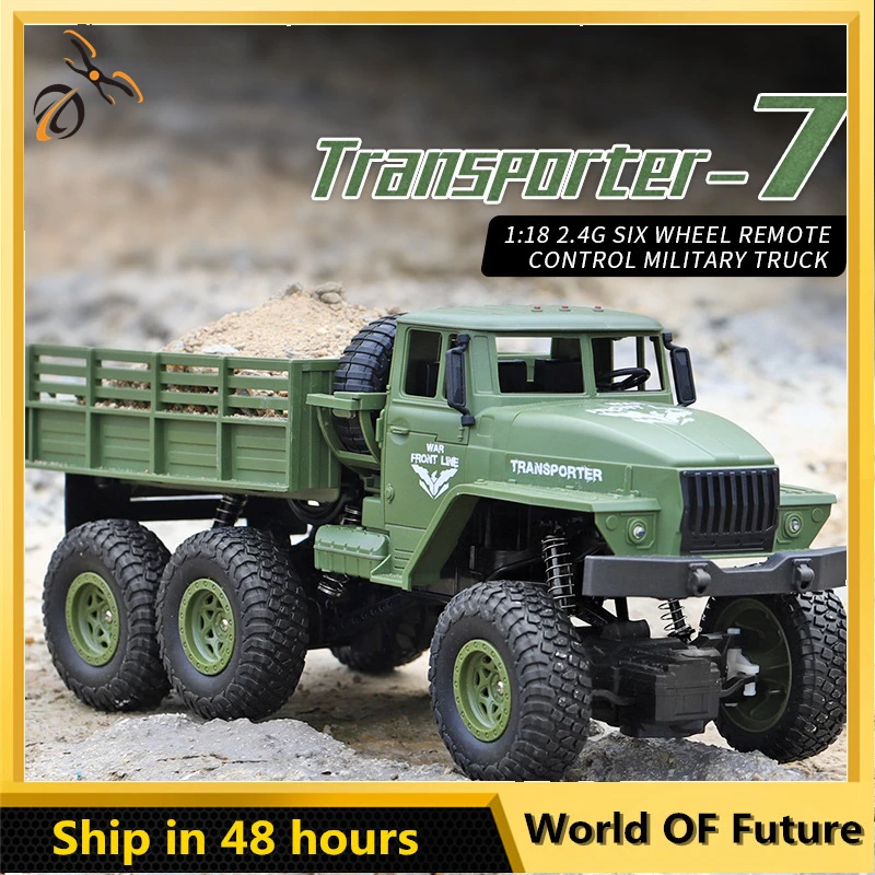 1-18-High-Speed-RC-Car-Military-Truck-2-4G-Six-wheel-Remote-Control-Off ...