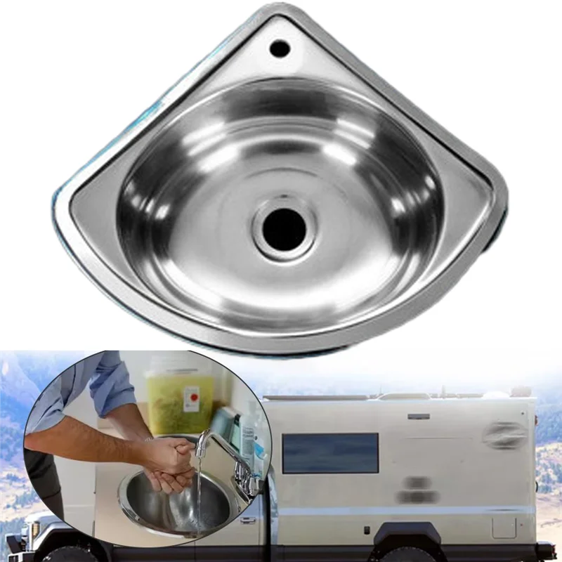 A99F-Rv Kitchen Sink Bathroom Basins Vegetable Motorhome Steel Bar ...