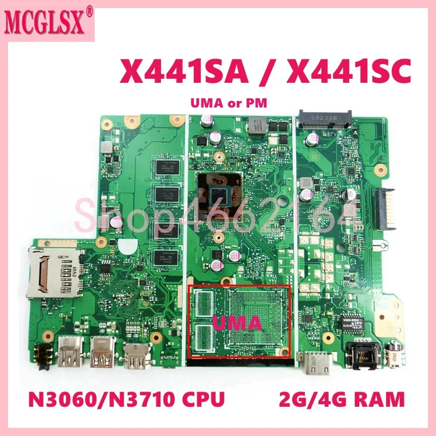 X441SC-N3060-N3710-CPU-2GB-4GB-RAM-Laptop-Motherboard-For-Asus-VivoBook ...