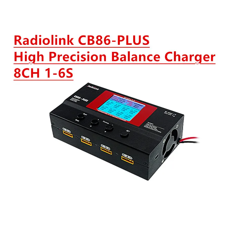 Radiolink CB86 플러스 밸런스 충전기 및 방전기, FPV 드론 컨트롤러 송신용 8CH LiPo 리튬 배터리, 0.1 ...