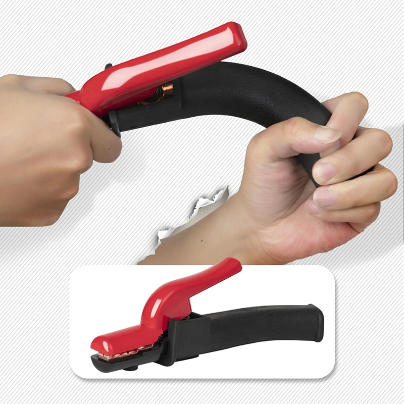 800AMP Welding Electrode Holder Clamp with Soft Ergonomic Handle, Heavy ...