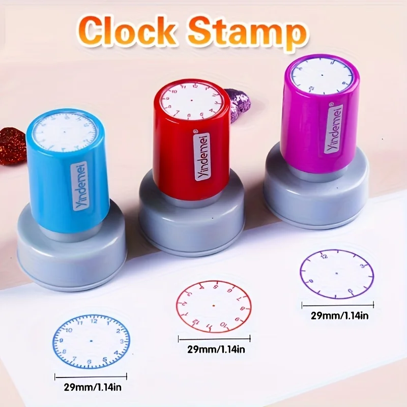 Clock stamp or Clock Seals, Clock and Clock Plate Seals, Teacher ...