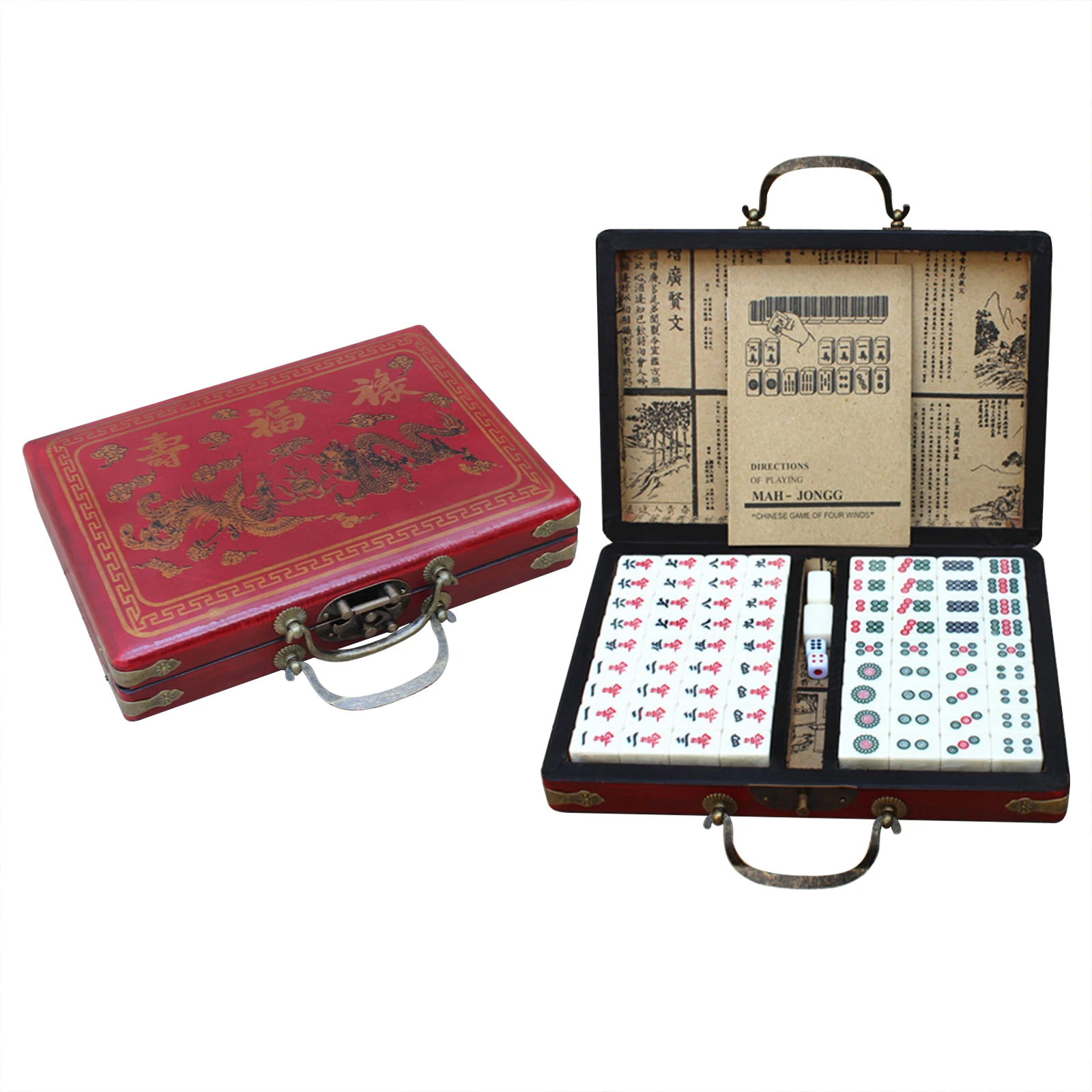 Mahjong To Go: The Ultimate Portable Chinese Numbered Set for Travel ...