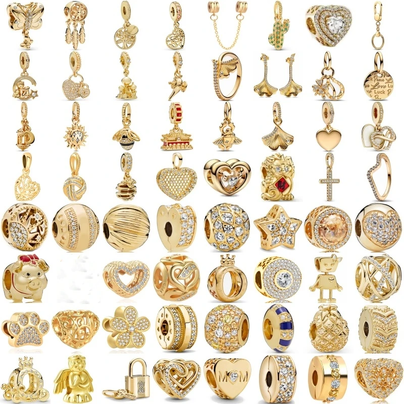 New-925-Silver-Plated-Gold-Color-Tree-Of-Life-Dream-Catcher-Dangle ...