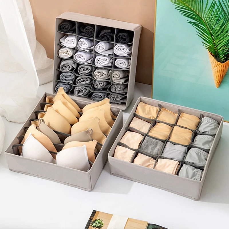 Household-Underwear-Storage-Box-Closet-Organizers-For-Clothes-Washable ...