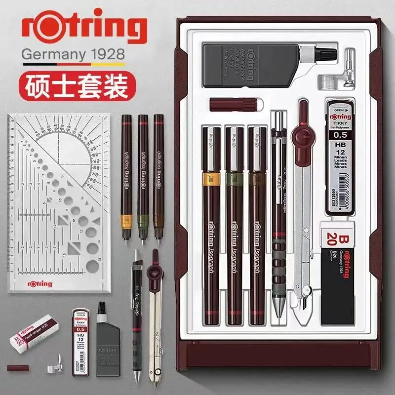 Rotring Technical Pen Junior/College/Master Set Waterproof ...
