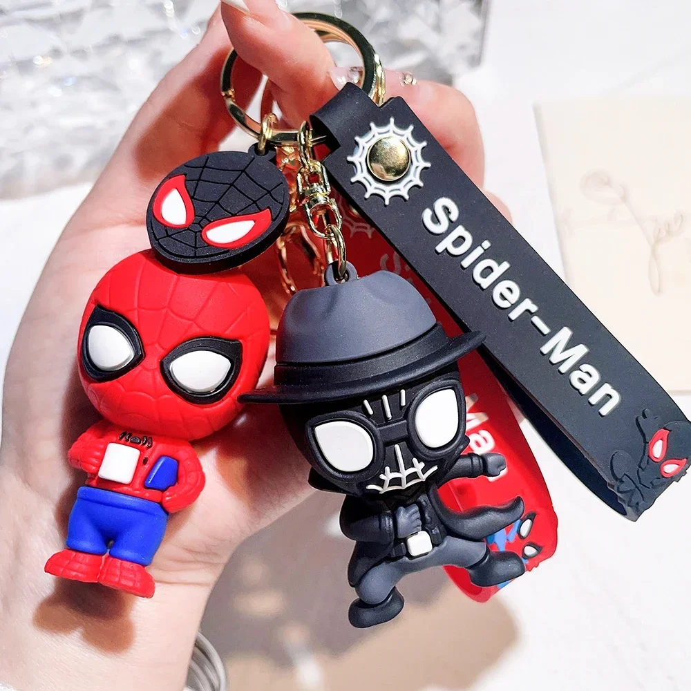Superhero-Spiderman-Keychains-Cartoon-Spider-Man-Doll-Keyrings-Avengers ...