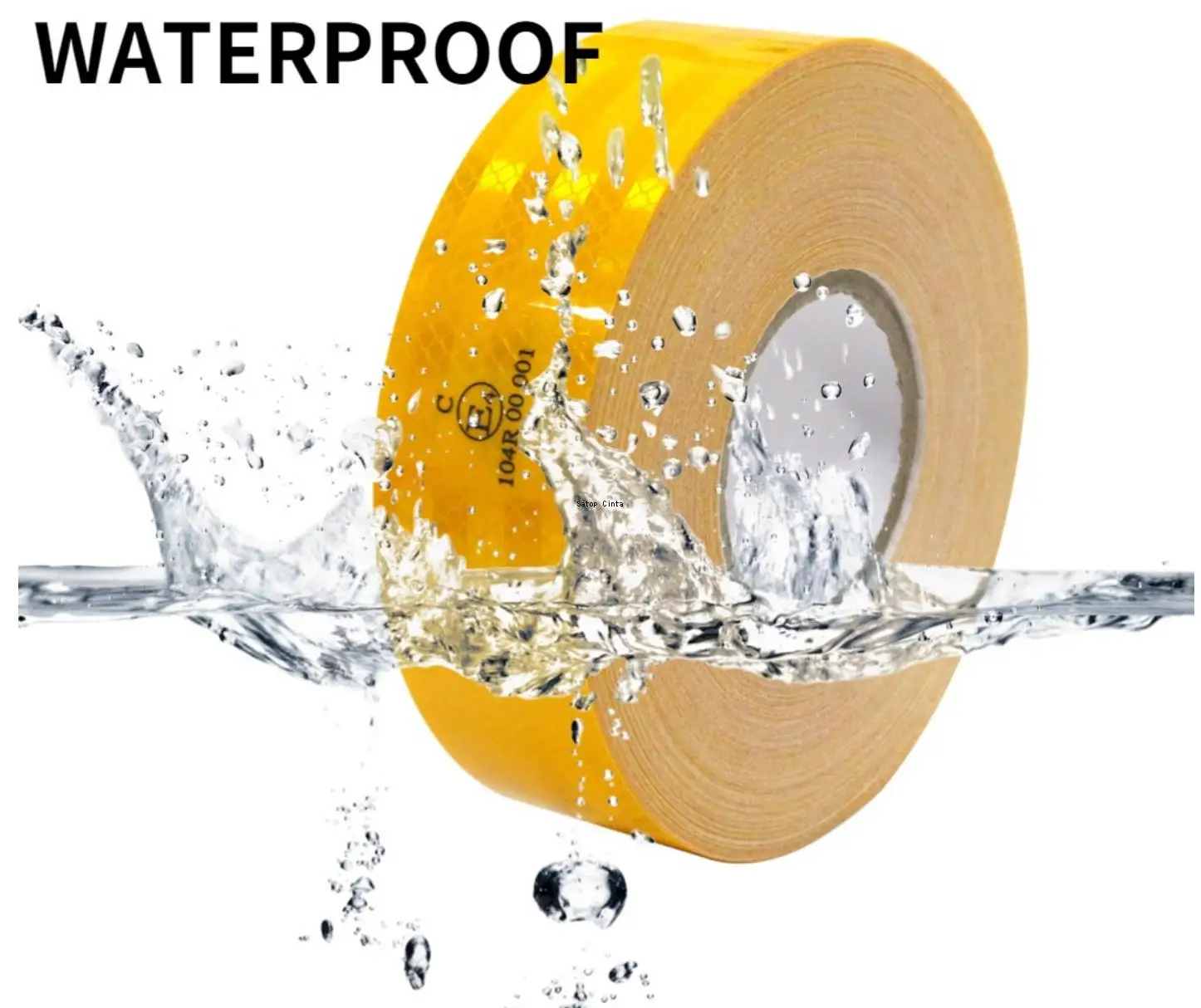 2Inch-33FT-Yellow-Reflective-Adhesive-Tape-Outdoor-Waterproof ...