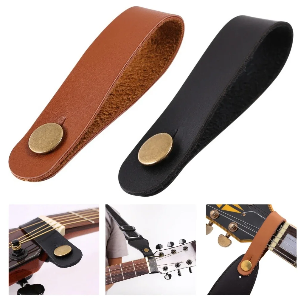 1PC-Folk-Guitar-Strap-Buckle-Leather-Belt-Guitar-Neck-Strap-Safe-Lock ...