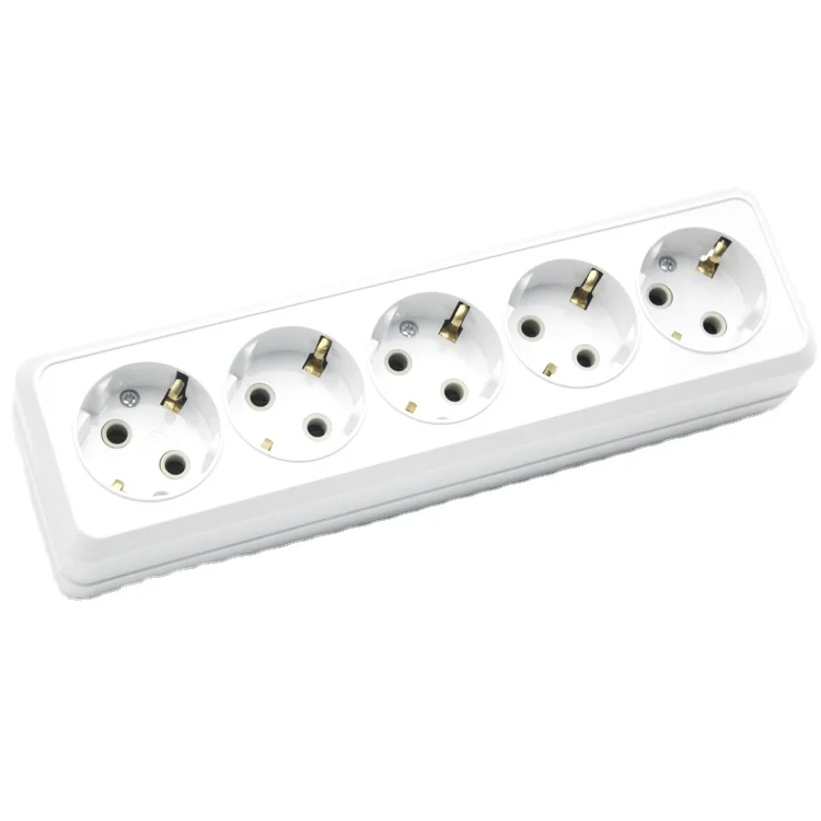 Surface-type-5-gang-Schuko-Wall-Socket-European-Wall-Socket-5-gang ...
