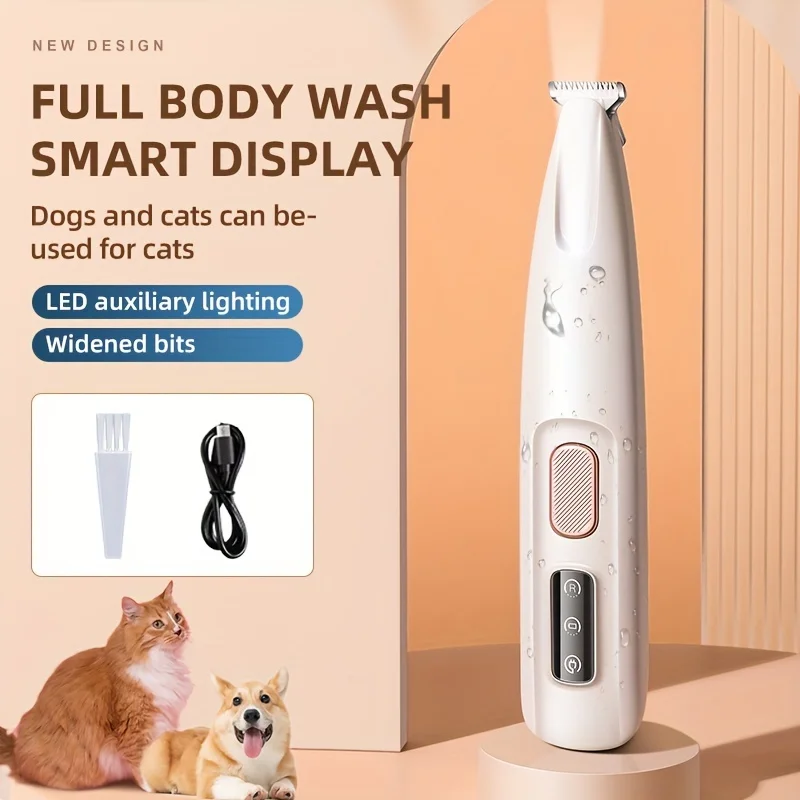 USB-Charging-Dog-Paw-Trimmer-with-LED-Light-Pet-Electric-Pushing ...
