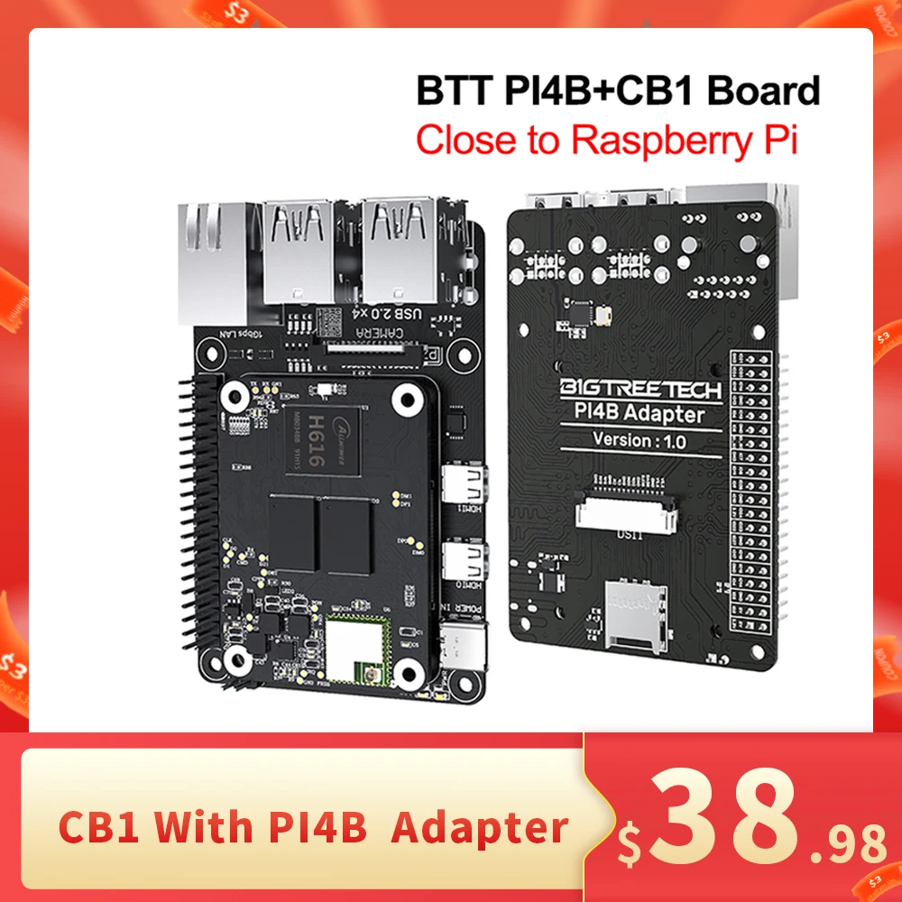 BIGTREETECH PI4B Adapter BTT CB1 płyta główna SKR MINI E3 V3.0 ...