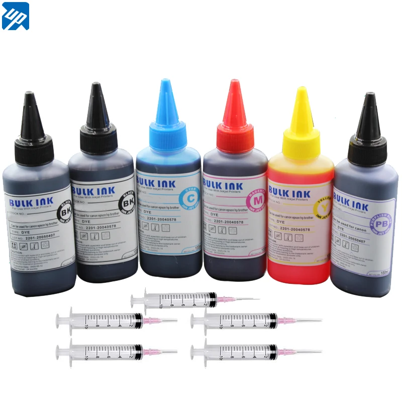 6-x-100ML-dye-ink-Refill-Ink-kit-for-canon-TS8430-TS8330-TS8230-TS8130 ...