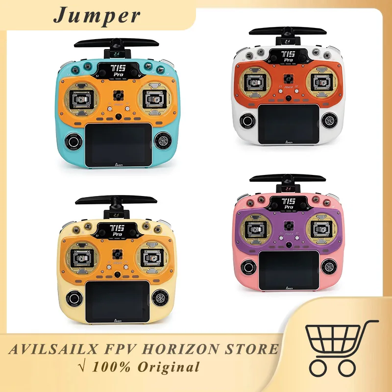 Jumper T15 Pro ELRS Radio Controller, EdgeTX Color Screen 2.4GHz Long ...
