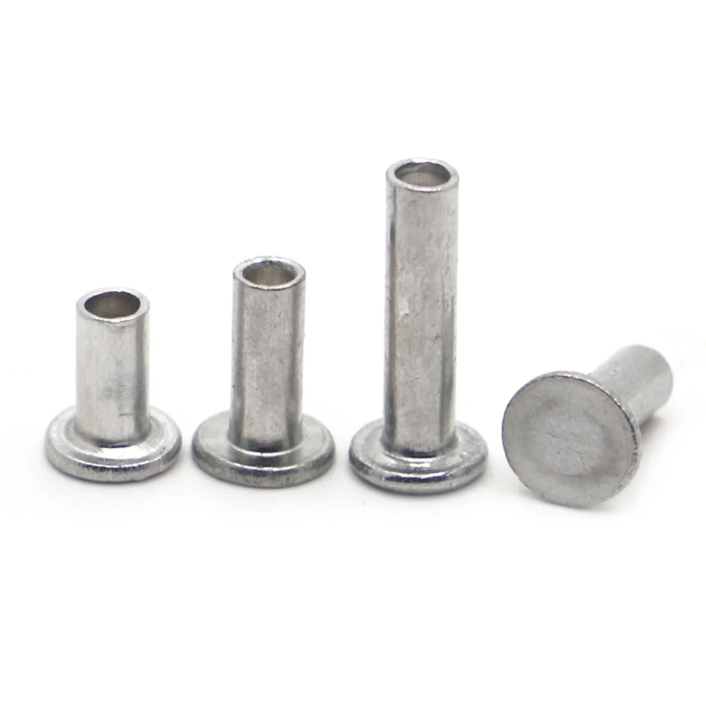 10-50pcs GB875 Aluminium Flat Truss Head Semi-hollow Rivet Socket Shank ...