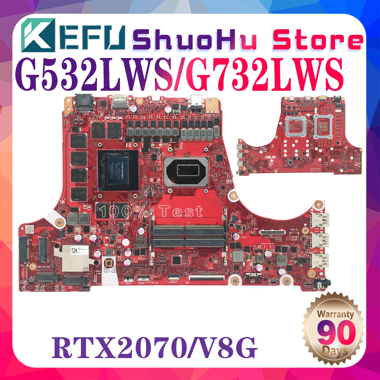 G532LWS G732LWS Mainboard For ASUS G512LV G712LV G512LW G712LW G512LWS ...