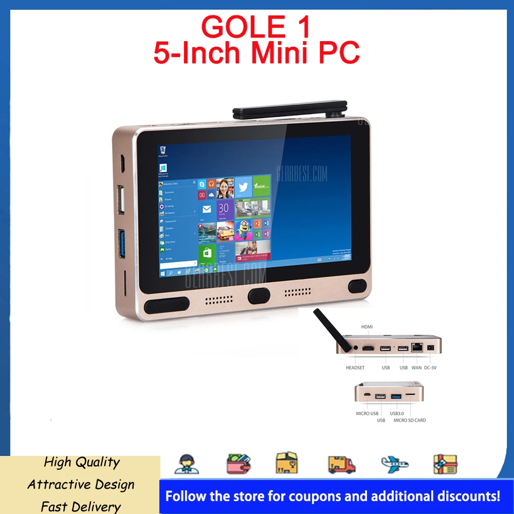 PC-Game-Console-GOLE-1-Tablet-PC-5-Inch-IPS-Touch-Screen-Mini-PC-Dual ...