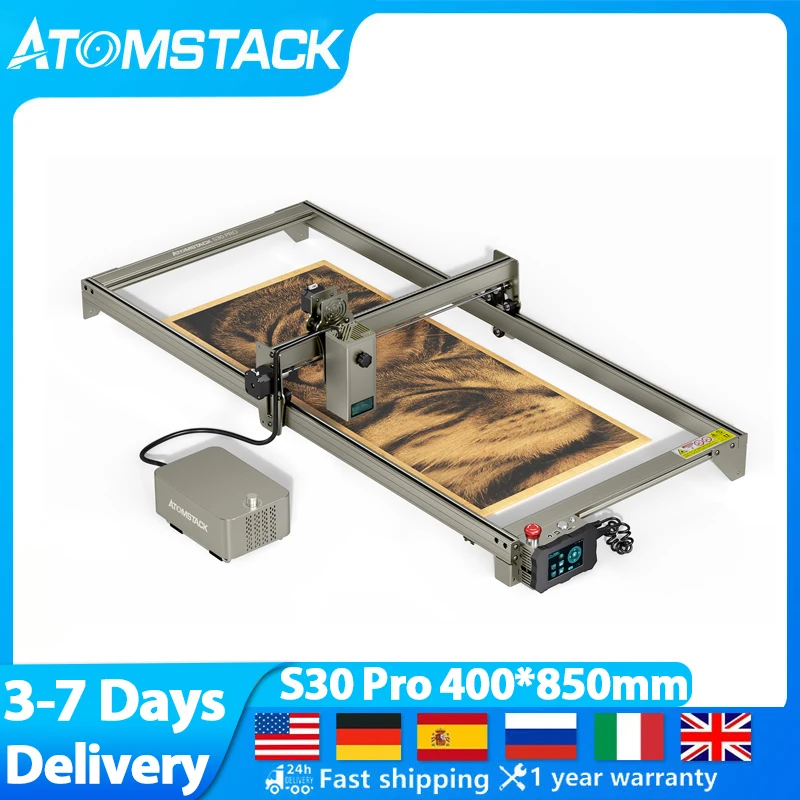 Atomstack X30s30 프로 레이저 조각기 160w Cnc 레이저 조각 절단기 850400mm 작업 영역 조각기