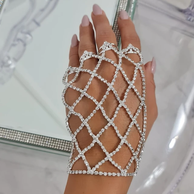 Rhinestone Hand Jewelry