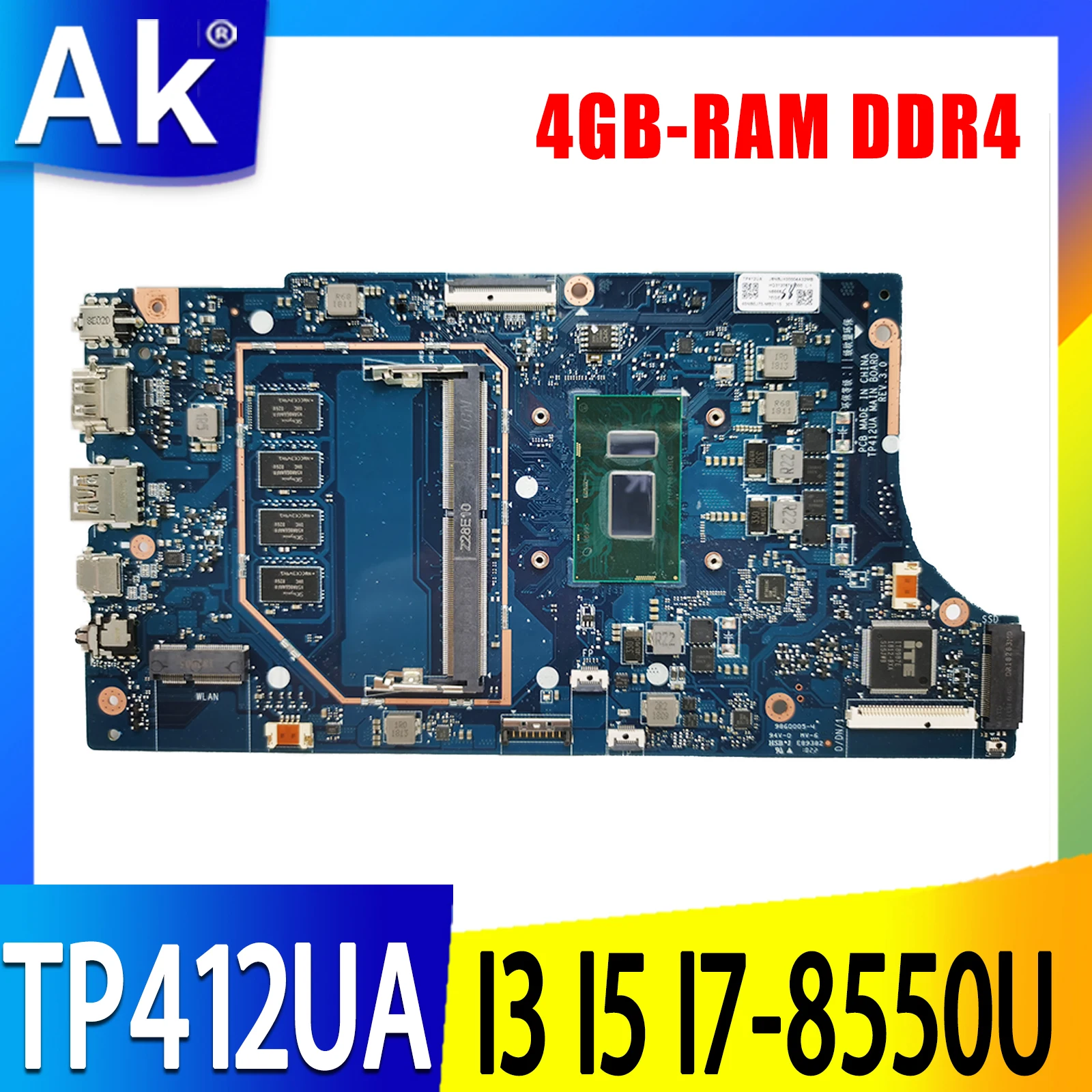 TP412UA-Laptop-Motherboard-For-ASUS-Vivobook-Flip-14-TP412-TP412U ...