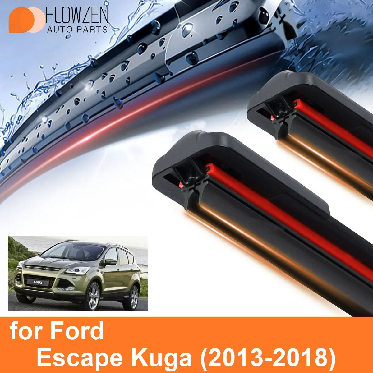 Car-Windshield-Wiper-Blades-for-Ford-Escape-Kuga-Double-Rubber ...