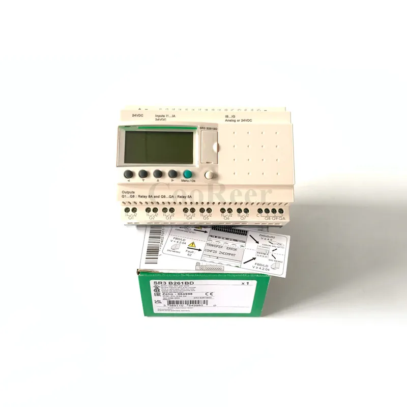 Zelio-Logic-SR2-SR3-Logic-Controller-SR2B201BD-SR3B261BD-with-Real-time ...