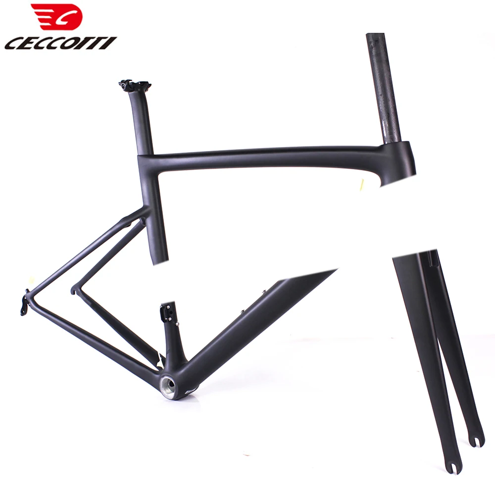 CECCOTTI-Carbon-Road-Bicycle-Frames-700C-Rim-Brake-Bike-Frameset-T1000 ...