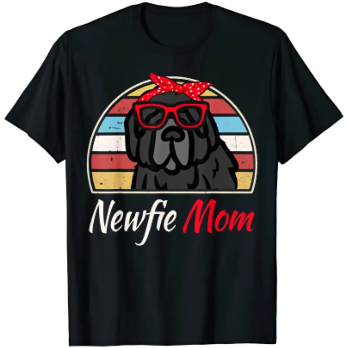 Vintage Newfie Mom for Newfoundland Dog Lovers T-Shirt Four Seasons ...