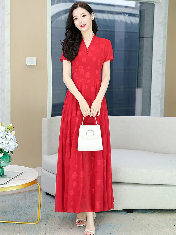 Red Casual Dress For Women