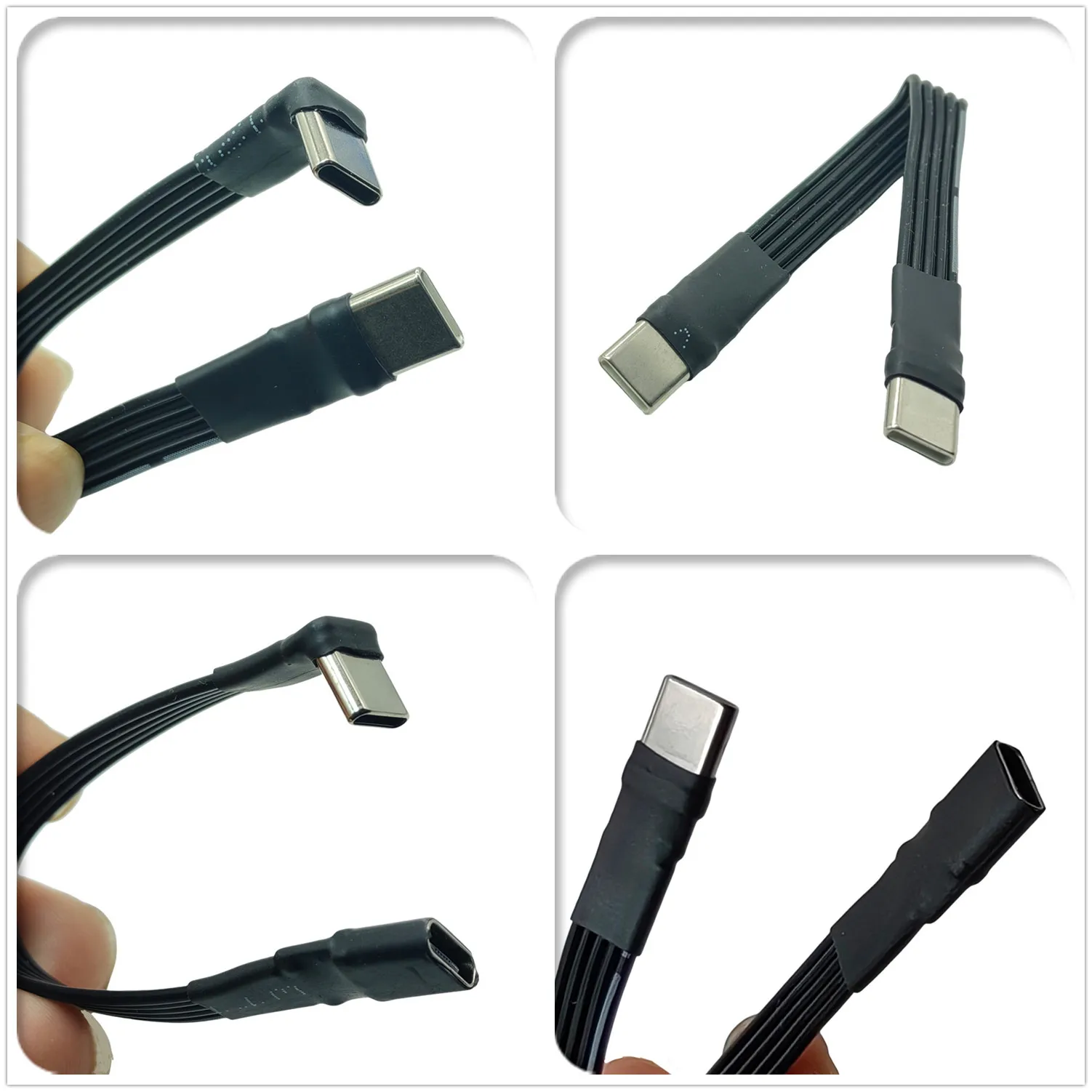Flat Silicone USB C to USB C Cable with Power Fast Data Speeds for ...