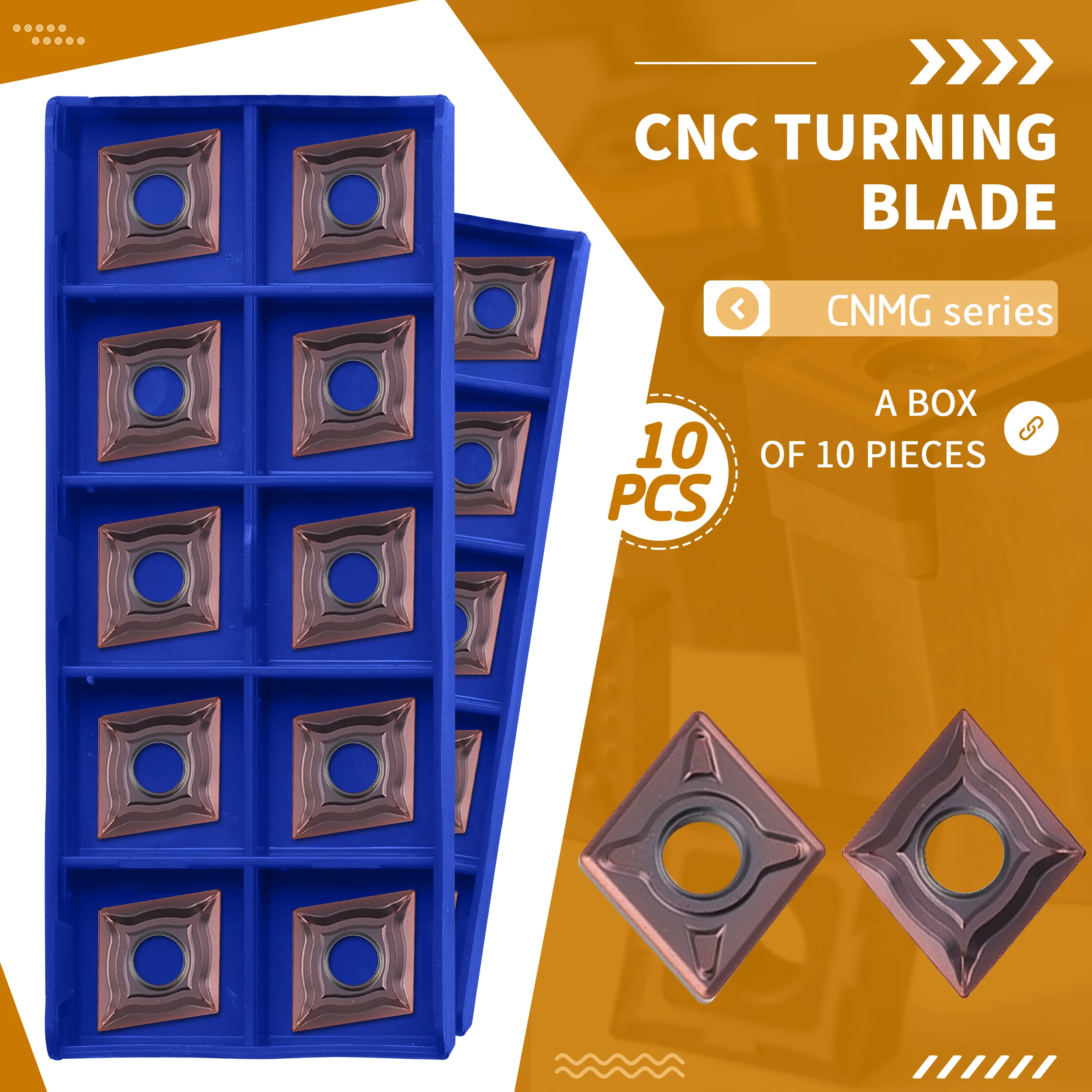 Wear-resistant Carbide Blades Cnmg120404-em Ef Cnmg120408-em Ef Ybg205 ...