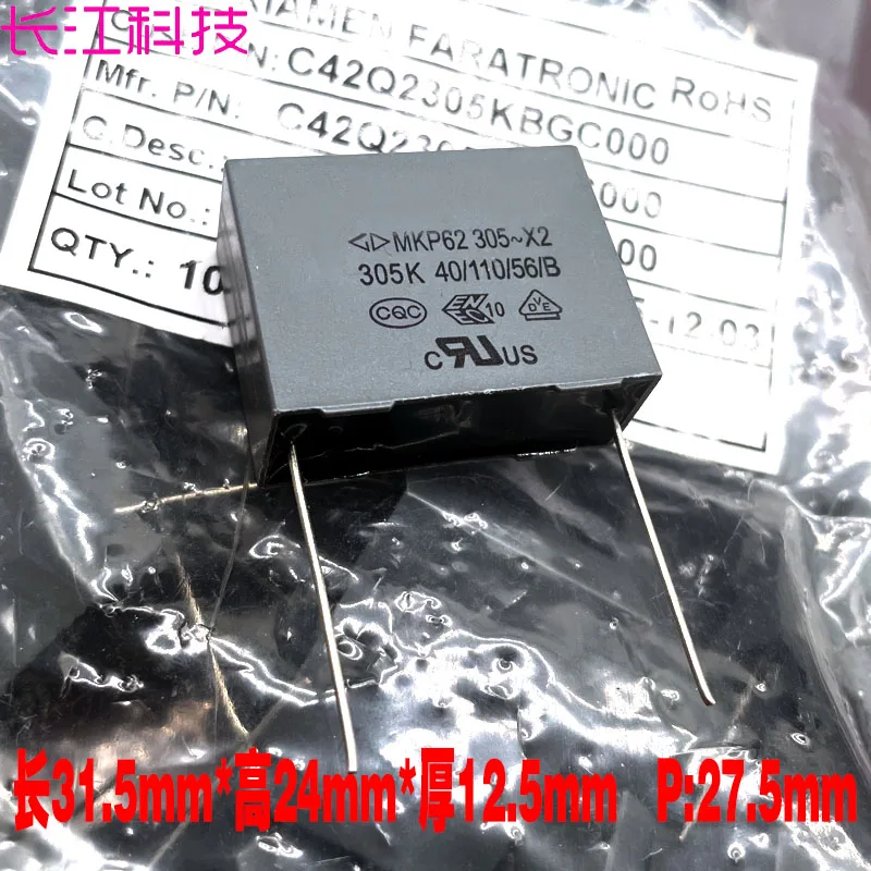 Mkp62 3uf 305 3.0uf 305v 275v X2 Safety Gauge Thin Film Capacitor C42q ...