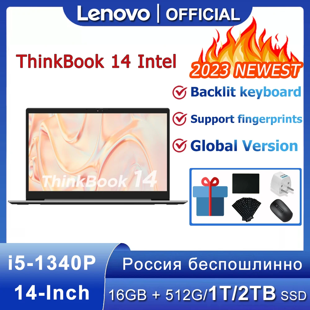 Lenovo ordenador portátil ThinkBook 14 2023, 13th Gen Core i5 1340P ...